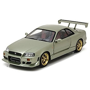 NEW 1:18 GREENLIGHT ARTISAN COLLECTION - GREEN 1999 NISSAN SKYLINE GT-R (R34) Diecast Model Car By Greenlight