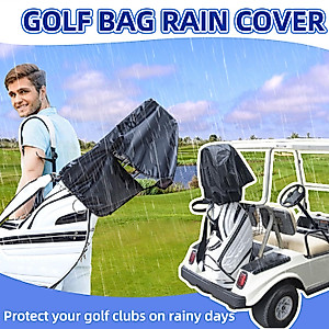 CartClan Golf Bag Rain Hood Waterproof Golf Bag Rain Cover for Golf Club Bags Fit Almost All Golfbags or Carry Cart