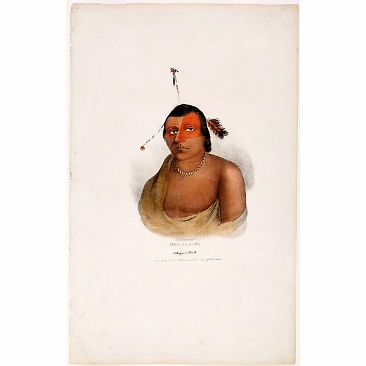 Pe-A-Jick A Chippewa Chief. Taken at the Treaty of Prairie du Chien 1825 by J. O. Lewis.