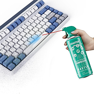Compressed Air Duster Cleaner for Keyboard - iDuster Air Cans for Cleaning Dust, Hairs, Crumbs, Scraps for Laptop Computer Jewelry Camera, 3 Packs