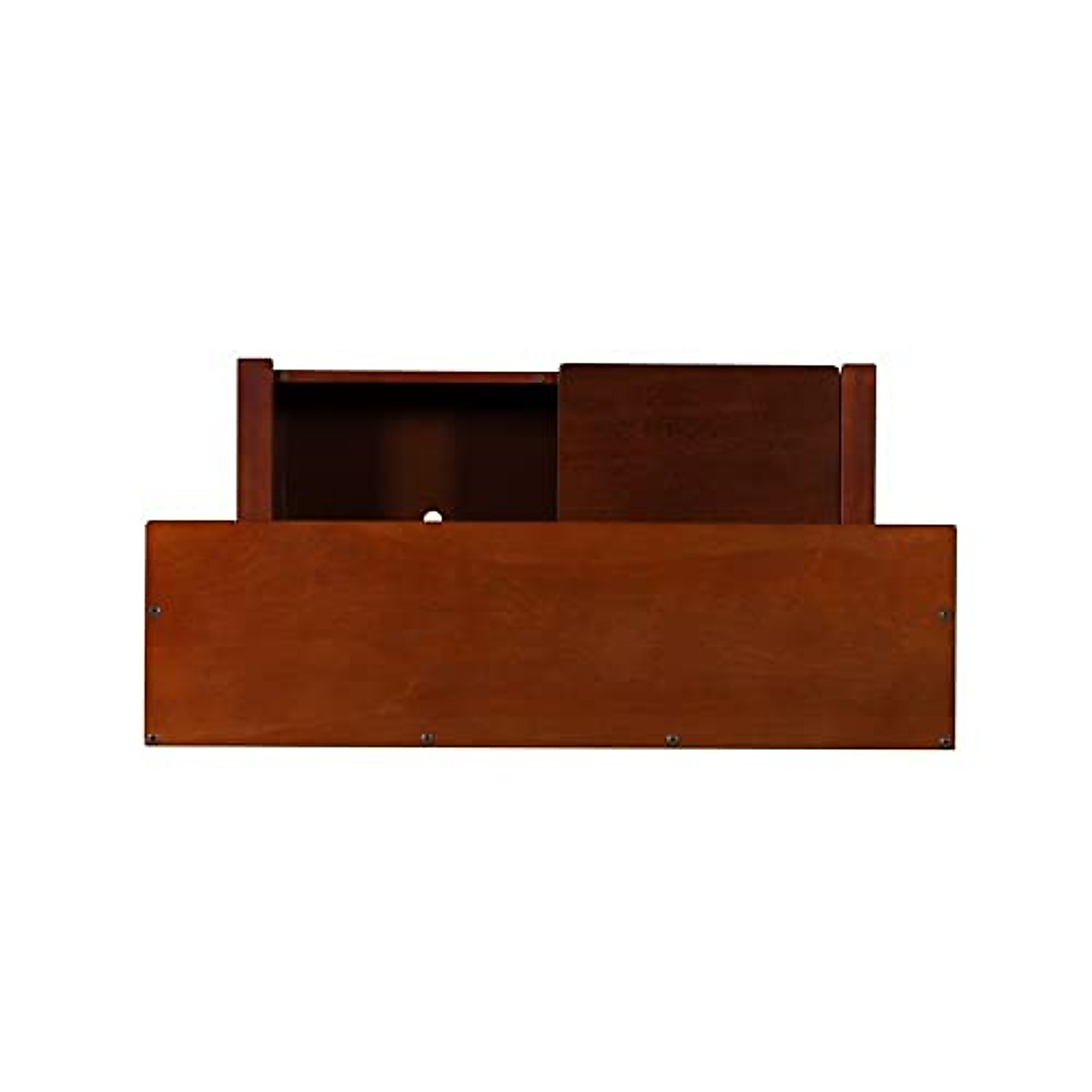 BOWERY HILL Contemporary Wood Hall Tree with Storage Bench in Walnut
