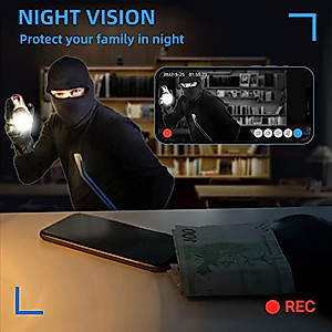 LIZVIE Hidden Camera Clock Wireless Charger Unobtrusive Spy Camera Clock Enhanced 1080p HD Picture, Seurity Camera, Night Vision, Live Video, Wireless Charger