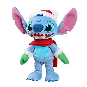 Just Play Disney Holiday Dancing Stitch 14-Inch Feature Plush, Kids Toys for Ages 3 Up