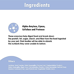 PHS Syner-G Digestive Enzymes Supplement for Dogs and Cats - Enzymes Alpha-Amylase, Lipase, Cellulase, and Protease - Digestion Support, Absorption of Nutrients, Skin Health - Made in USA - 454 grams