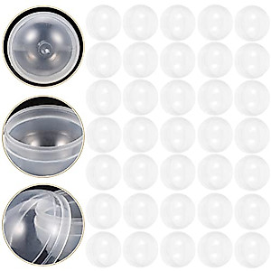 DOITOOL Clear Fillable Balls 50pcs Gumball Vending Machine Capsule 60mm Claw Machines Ball Surprise Ball Candy Gifts Treat Container