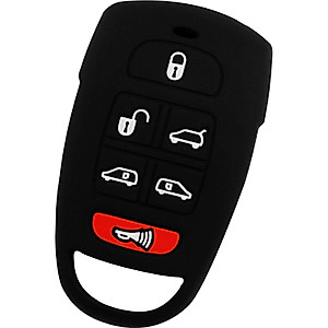 KeyGuardz Keyless Entry Remote Car Key Fob Outer Shell Cover Soft Rubber Case for Hyundai Entourage Kia Sedona Mini Van