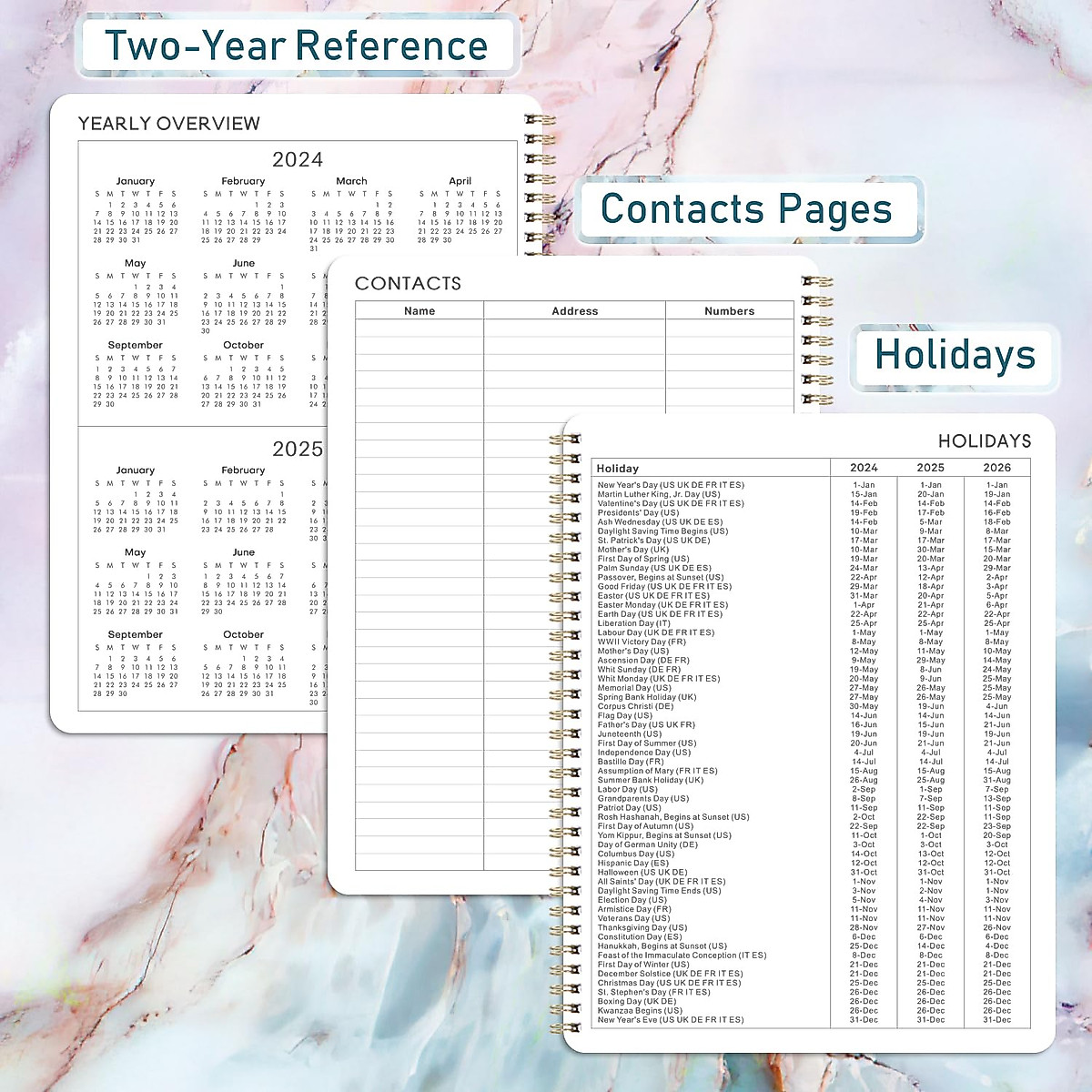 2024-2025 Planner - Academic Planner 2024-2025, Jul. 2024-Jun. 2025, 8''x10'', Planner 2024-2025 Daily Weekly and Monthly with 12 Printed Tabs