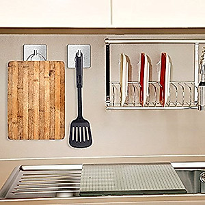 FrontTech Adhesive Hooks Heavy Duty Wall Hooks Waterproof Stainless Steel Hooks for Hanging Coat, Hat,Towel Robe Hook Rack Wall Mount- Bathroom and Bedroom 4-Packs