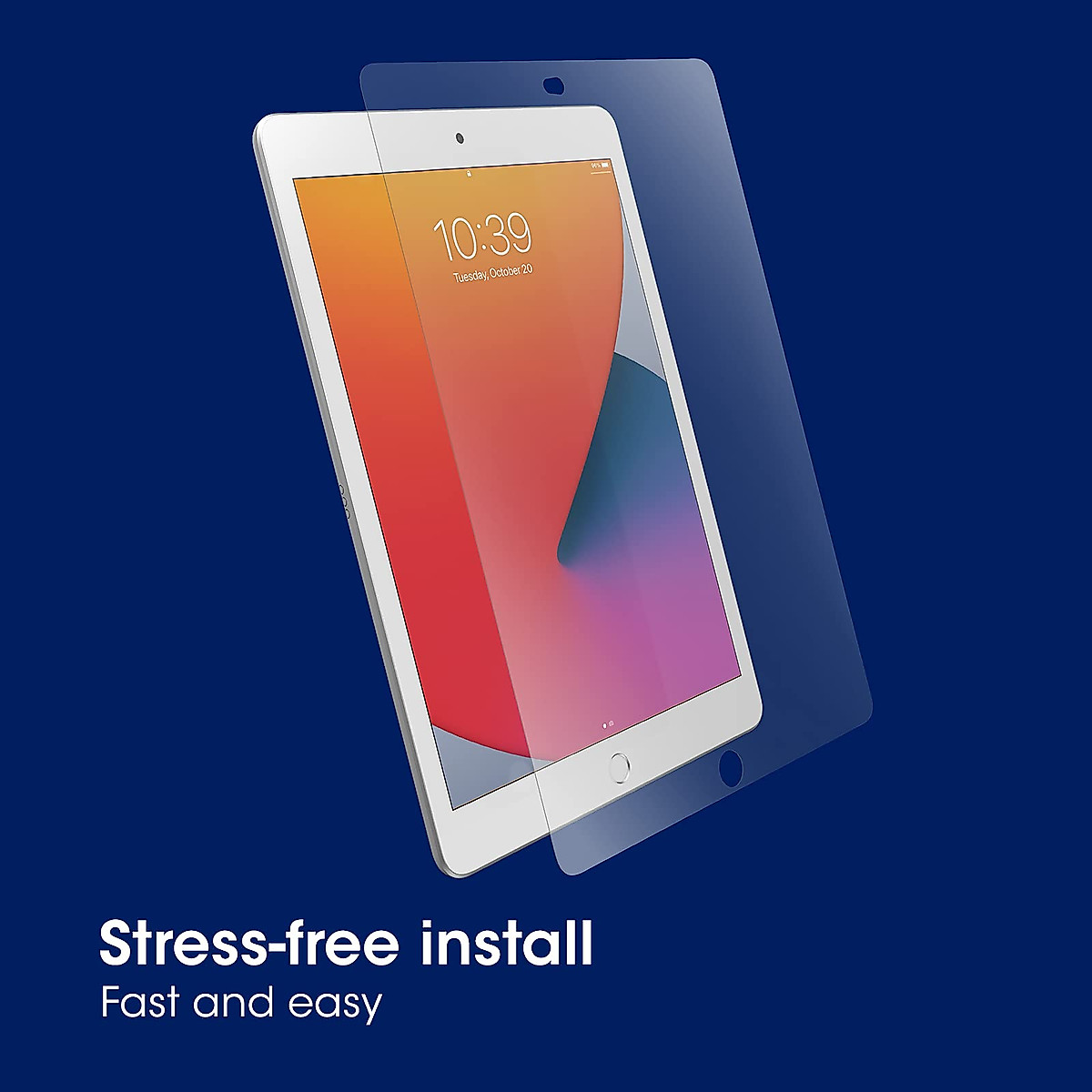 OtterBox Made for Kids Blue Light Screen Protector with Antimicrobial Technology for iPad 8th & 7th Gen (10.2" Display - 2020 & 2019 version)