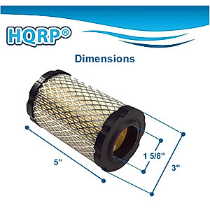 HQRP Filter compatible with John Deere MIU13038 MIU13963 MIU14395 GY21435 fits LA135 D140 D130 D125 D110 D105 D100 Z225 Z235 Z255 X124 X125 Riding Mower Lawn Tractor