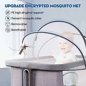 Beberoad Love Mosquito Net 2 Pack Stroller Mosquito Net & Bassinet Mosquito Net (White)