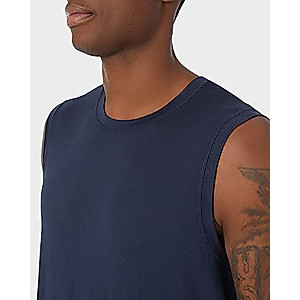 32 DEGREEES Men's Cool Classic Relaxed Tank | Anti-Odor | 4-Way Stretch | Moisture Wicking, Navy, Large