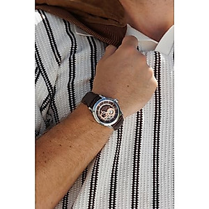 Bulova Men's 42mm Sutton Automatic Watch with 24-Hour Sub Dial, Exhibition Caseback, and Luminous Hands