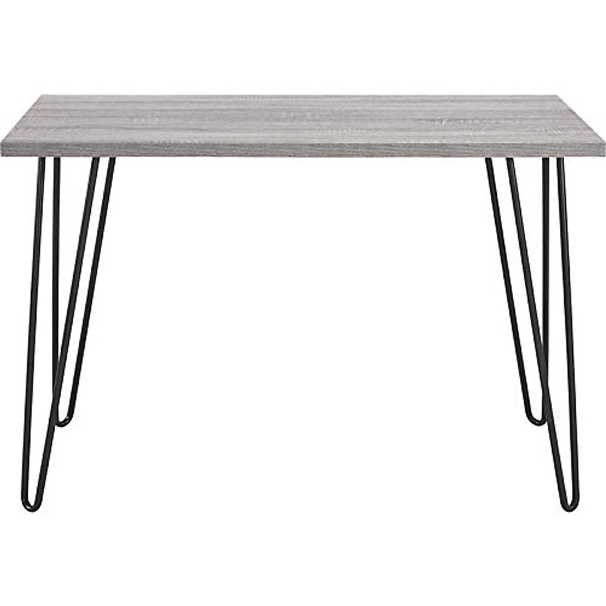 Ameriwood Home Owen Retro Desk with Metal Legs Weathered Oak