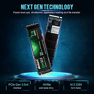 INLAND QN322 1TB NVME M.2 2280 PCIe Gen 3.0x4 3D NAND SSD Internal Solid State Drive, PCIe Express 3.1 and NVMe 1.4 Compatible (500 GB)