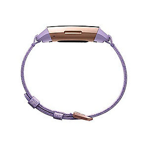 Fitbit Charge 3 SE Fitness Activity Tracker, Lavender Woven, One Size (S & L Bands Included) (Renewed)