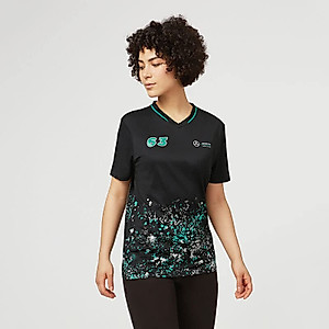 Mercedes-AMG Petronas Formula One Team F1 George Russell #63 Sports T-Shirt (XL) Black