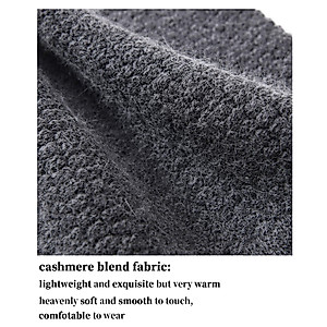 jaxmonoy Slouchy Beanies for Women Winter Soft Warm Cashmere Hat Skull Cap Ladies Knit Wool Beanie hat for Women - Dark Grey