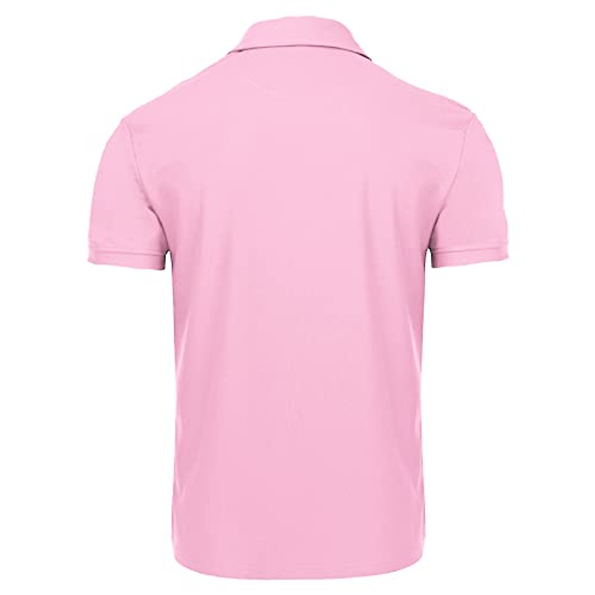 ZITY Mens Polo Shirt Short Sleeve Sports Golf Tennis T-Shirt 012-Pin 3XL Pink