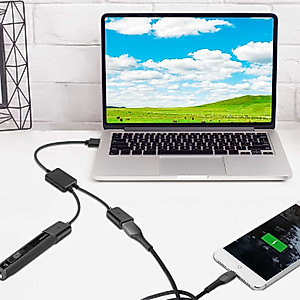 SAISN USB Y Splitter Cable 1 Male to 2 Female USB Hub 2.0 2 Ports Data Cable Power Cord Charging Extension Adapter Wire for Laptop, MacBook, Keyboards, Mice