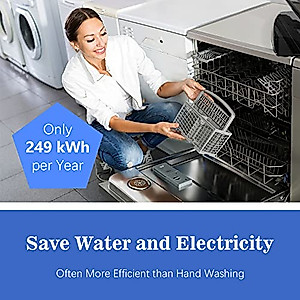 Dishwasher, Kalamera 24 inch Built in Dishwacher with 14 Place Settings, 6 Wash Cycles and 4 Temperature Option, Energy Save with Low Water Consumption and Quiet Operation - Stainless Steel