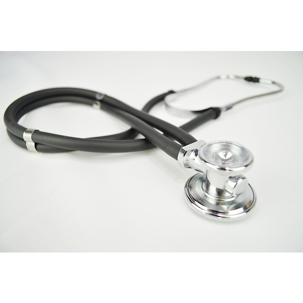 Lightning X Sprague Rappaport Style Dual Head Medical Stethoscope for EMT Nurse - Black