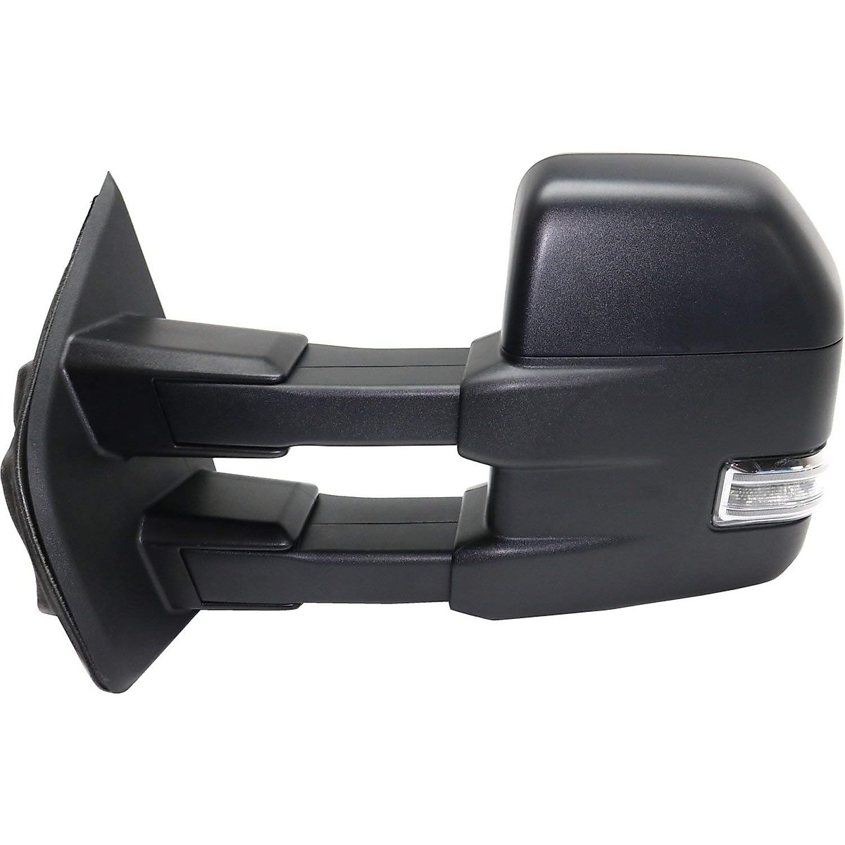 Kool Vue Power Heated Towing Mirrors for Ford F-150 2015-2018 Power Fold With Signal Light, Blind Spot Light, Memory & Puddle Lamp; Without Auto-Dimming Textured Pair