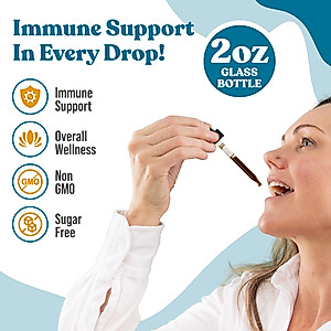 MunoMax - Advanced Immune Support Supplement - Liquid Delivery for Better Absorption - Echinacea, Astragalus, Reishi, Goldenseal, Elderberry & More!