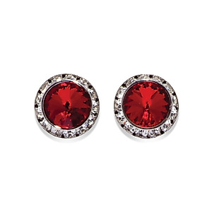 Dasha 17mm Pierced Crystal Performance Earrings Crystal 2710P