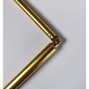 Best Combination Dowsing Rods Copper- 2PCS. 99.9% Pure Copper - Water Divining, Energy Healing, Paranormal, Gold, Yes No Questions. 15cm*56cm*0.9cm Non-Toxic 。 Gift feng Shui Compass