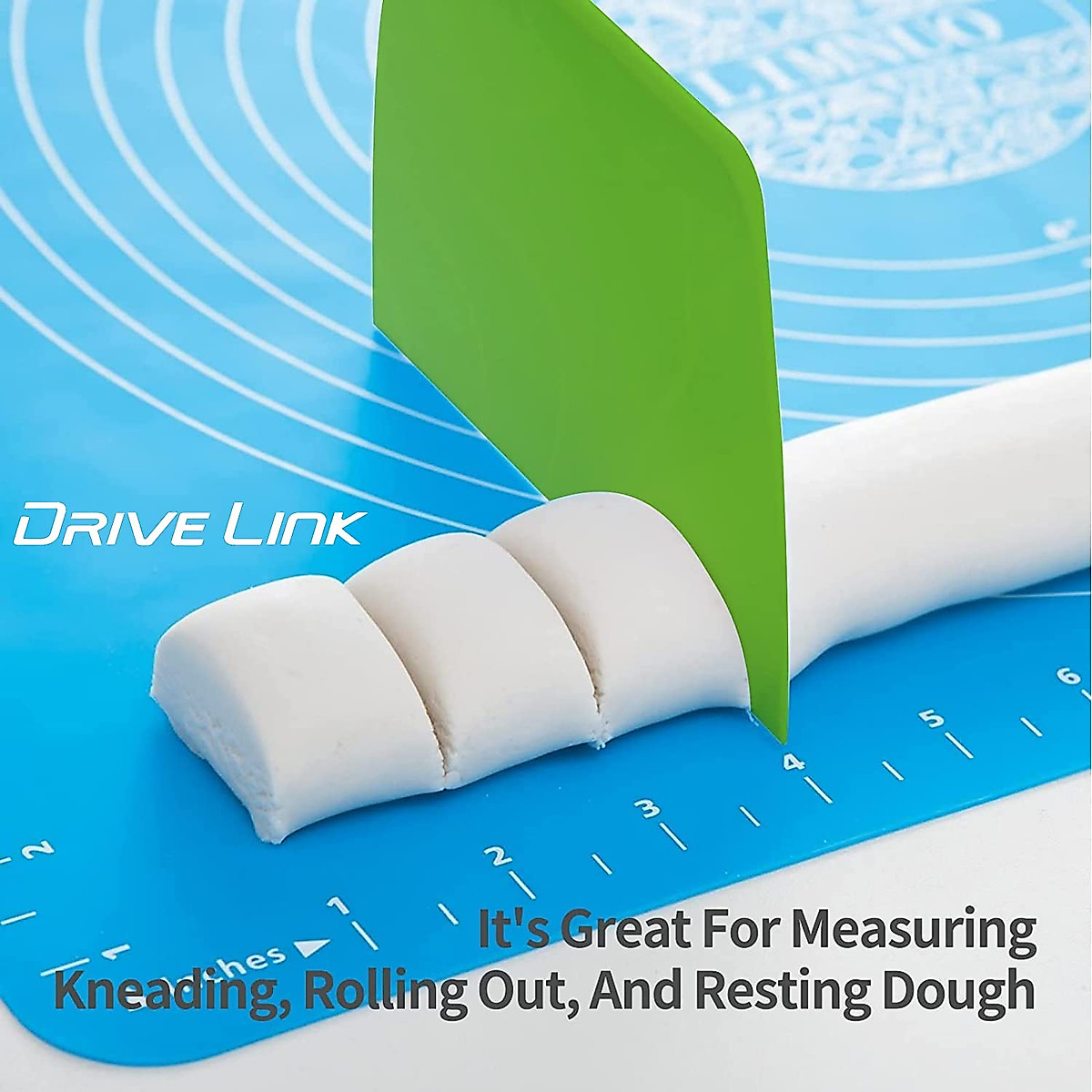 Non Stick Rolling Pin & Extra Large Silicone Baking Mat "25 X 18" Non-Stick Pastry Mat a free Silicone Spatula, Non-stick Silicone Dough Rollers Set with Measurements Kneading Pastry Mat