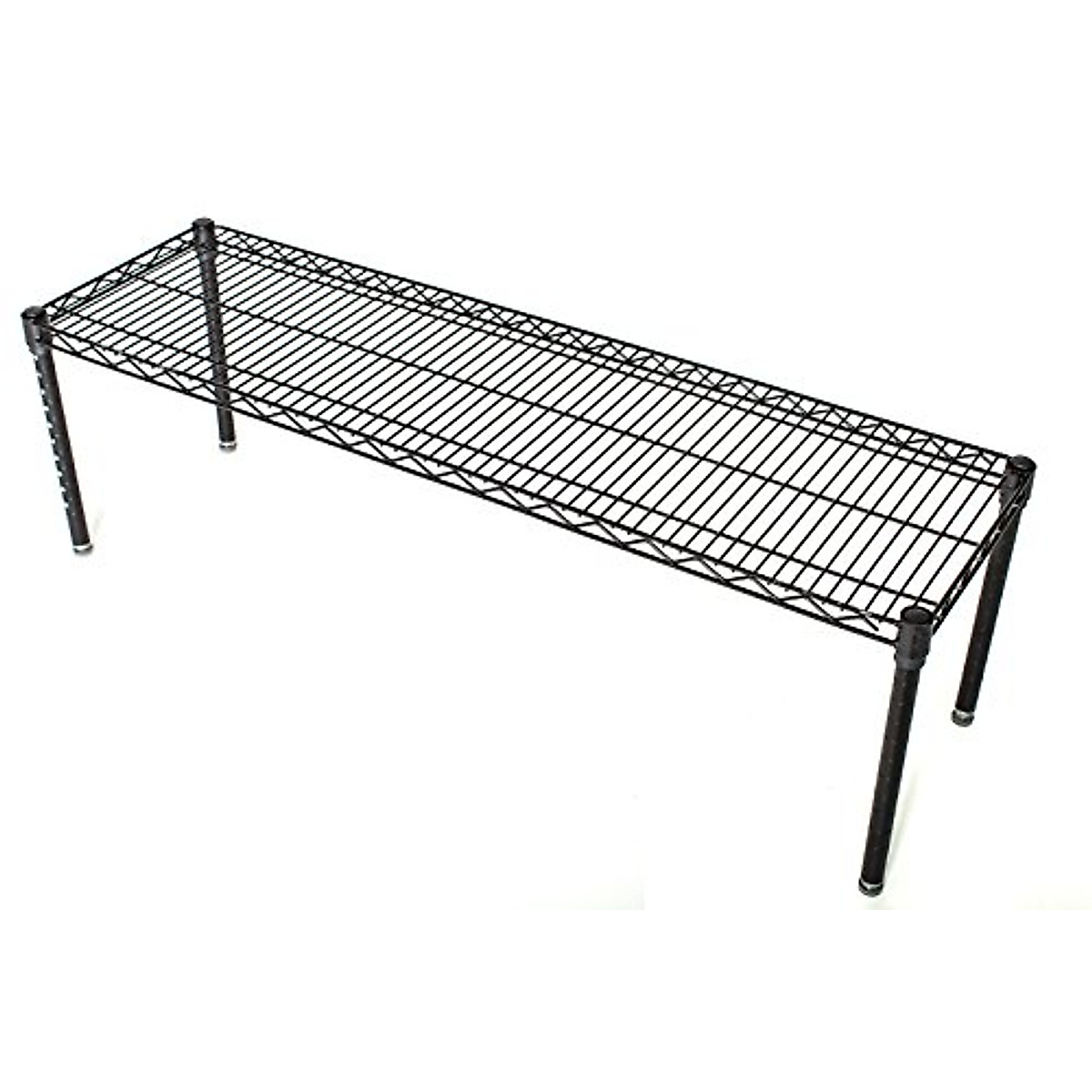 Omega 24" Deep x 48" Wide x 14" High Black Stationary Dunnage Rack