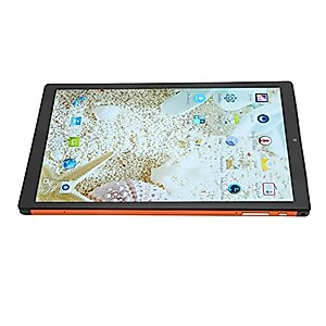 lonuo 10.1 Inch Tablet Octa Core 6GB 128GB 1920x1080 IPS 100-240V 11.0 Orange HD Reading Tablet (US Plug)