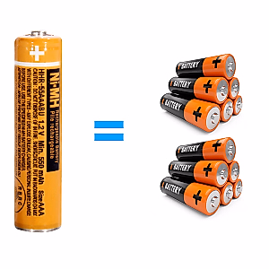 NI-MH AAA Rechargeable Battery 1.2V 550mah 4-Pack hhr-55aaabu AAA Batteries for Panasonic Cordless Phones, Remote Controls, Electronics