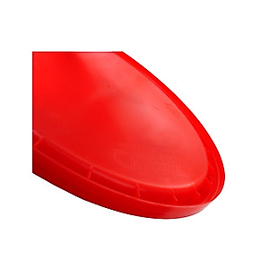 Poly Farm 2.5 Gallon White Ice Cream Tub with Red Lid (6)