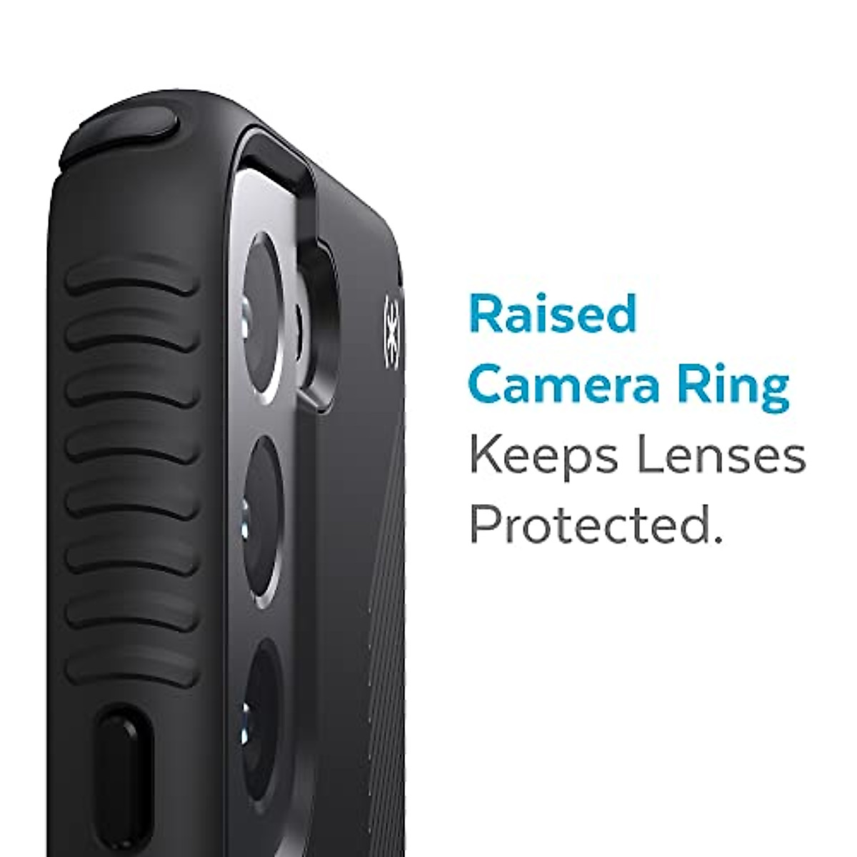 Speck Black Samsung Galaxy S22 Case - Drop Protection, Extra Grip, Scratch Resistant & Shock-Absorbent Case for Galaxy S22 Phones - Slim Design Grip Protection - Grip Case Presidio2