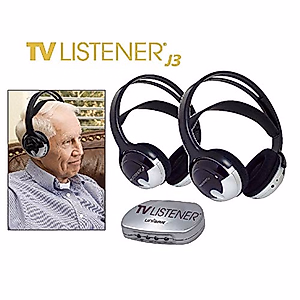 Unisar TV Listener J3 Infrared Stereo System with Additional Headset