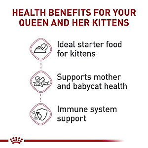 Royal Canin Feline Health Nutrition Mother & Babycat Ultra Soft Mousse in Sauce Canned Cat Food, 3 oz cans 6-pack