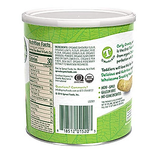 Sprout Organic Baby Food, Stage 4 Toddler Snacks, Broccoli Plant Power Curlz, 1.48 Ounce (Pack of 6)