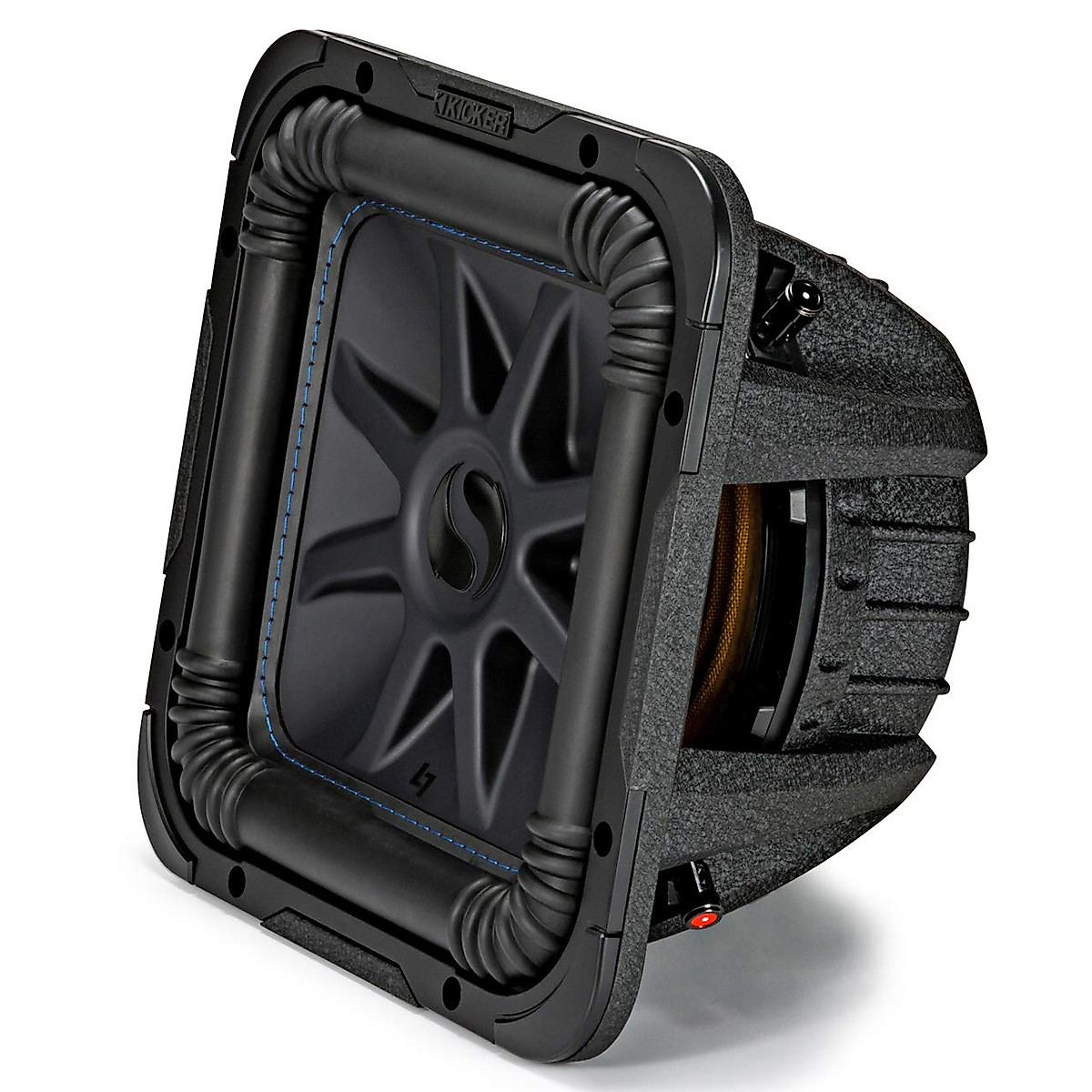 Harmony Audio Kicker L7S10 Car Audio Solo-Baric 10" Subwoofer Square L7 Sub 44L7S104 Bundle with HA-A400.1 Amplifier & Amp Kit