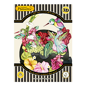 SANTORO Pirouette, 3D Pop Up Greeting Card - Hummingbirds - For Her, Mom, Wife, Sister, Daughter, Birthday, Bird Lovers | Thank You Cards For Teacher | Get Well Soon Card