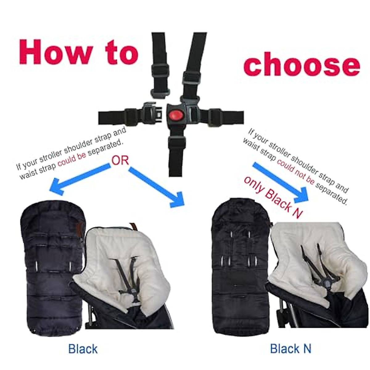 Yobee Weatherproof Toddler Footmuff, Universal Sleeping Bag for Stroller, Comfortable Warm,Temperature Adjustable,100% Safe Toddler Footmuff, Toddler Bunting Bag