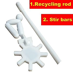 Magnetic Stirrer Stir Bars Mixer Stiring Rod : 6 Shapes + Magnetic Retriever