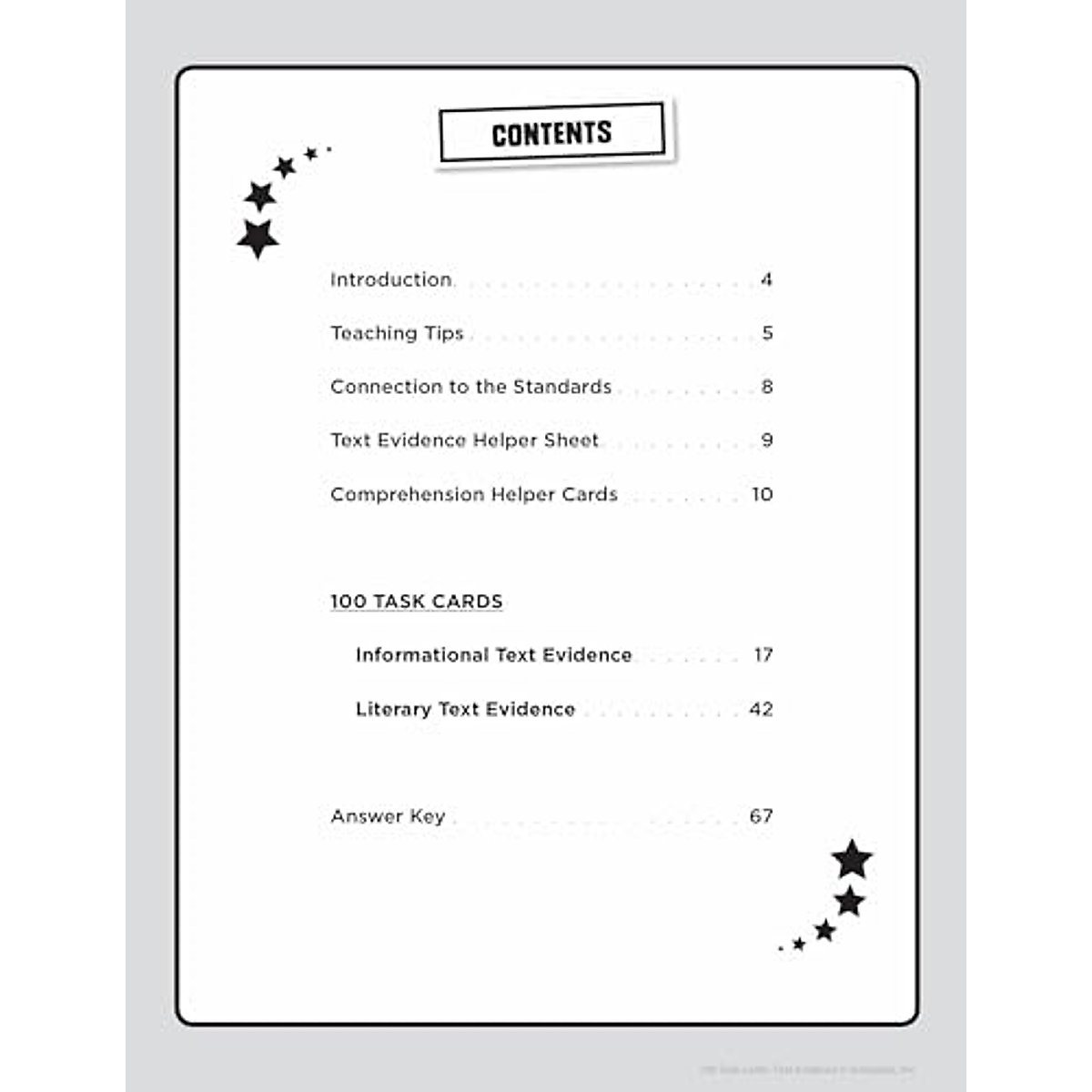 100 Task Cards: Text Evidence: Reproducible Mini-Passages With Key Questions to Boost Reading Comprehension Skills