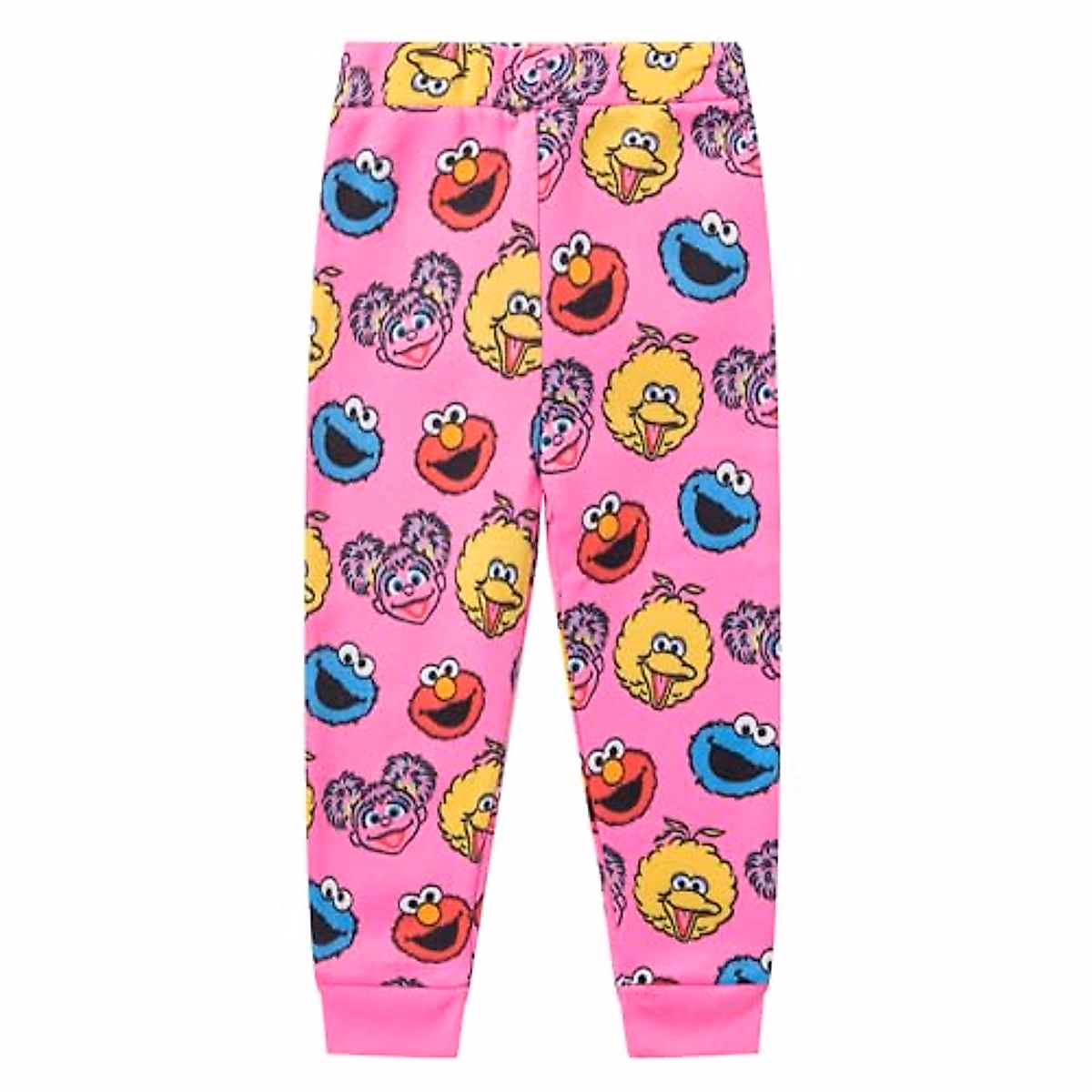 Sesame Street Elmo, Cookie Monster, Big Bird and Abby Cadabby Girls Long Sleeve Shirt and Pants Set for Infant and Toddler