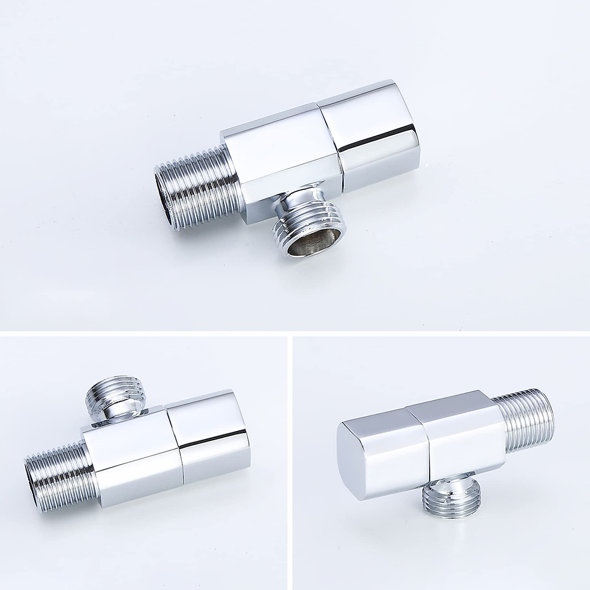 Boyuan Handheld Bidet Sprayer Wall Mounted Bidet Sprayer for Toilet Brass Cloth Diaper Sprayer Set High Pressure Bidet Toilet Sprayer with Hose, Cold Water,Single Outlet Angle Valve