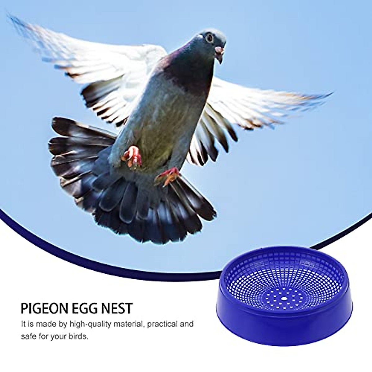 balacoo 3pcs Bird Nest Plastic Bird Hut Birdhouse Outdoor Bird Shelter House for Dove Pigeon Finch Wren Sparrow Parakeets Cockatiels Finch Canary Resting Breeding Blue