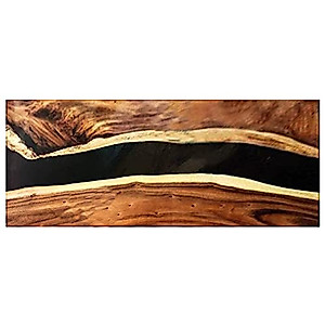 Epoxy Table, Live Edge Wooden Table, Epoxy Resin River Table, Natural Wood,Dining Table, Natural Epoxy Table, Resin Table