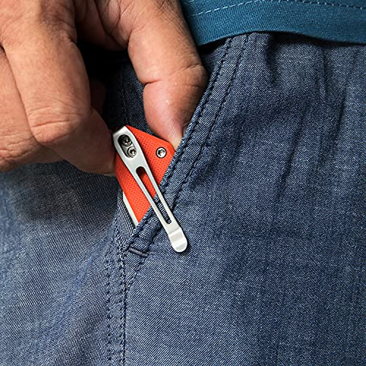 KUBEY Coeus KU122D 7.28" Thumb Open Pocket Knife, High Flat Ground Blade and Ergonomic G10 Handle Small Knife for Camping Hunting and Everyday Carry