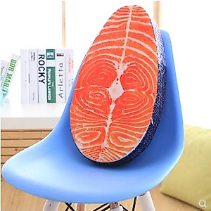 Washable Amusing Simulation Tasty Salmon Fish Sushi Pillow Cushion Home Decor